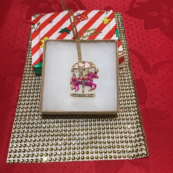 Betsey Johnson | Accessories | Bling Bling Merry Go Round Necklace ...